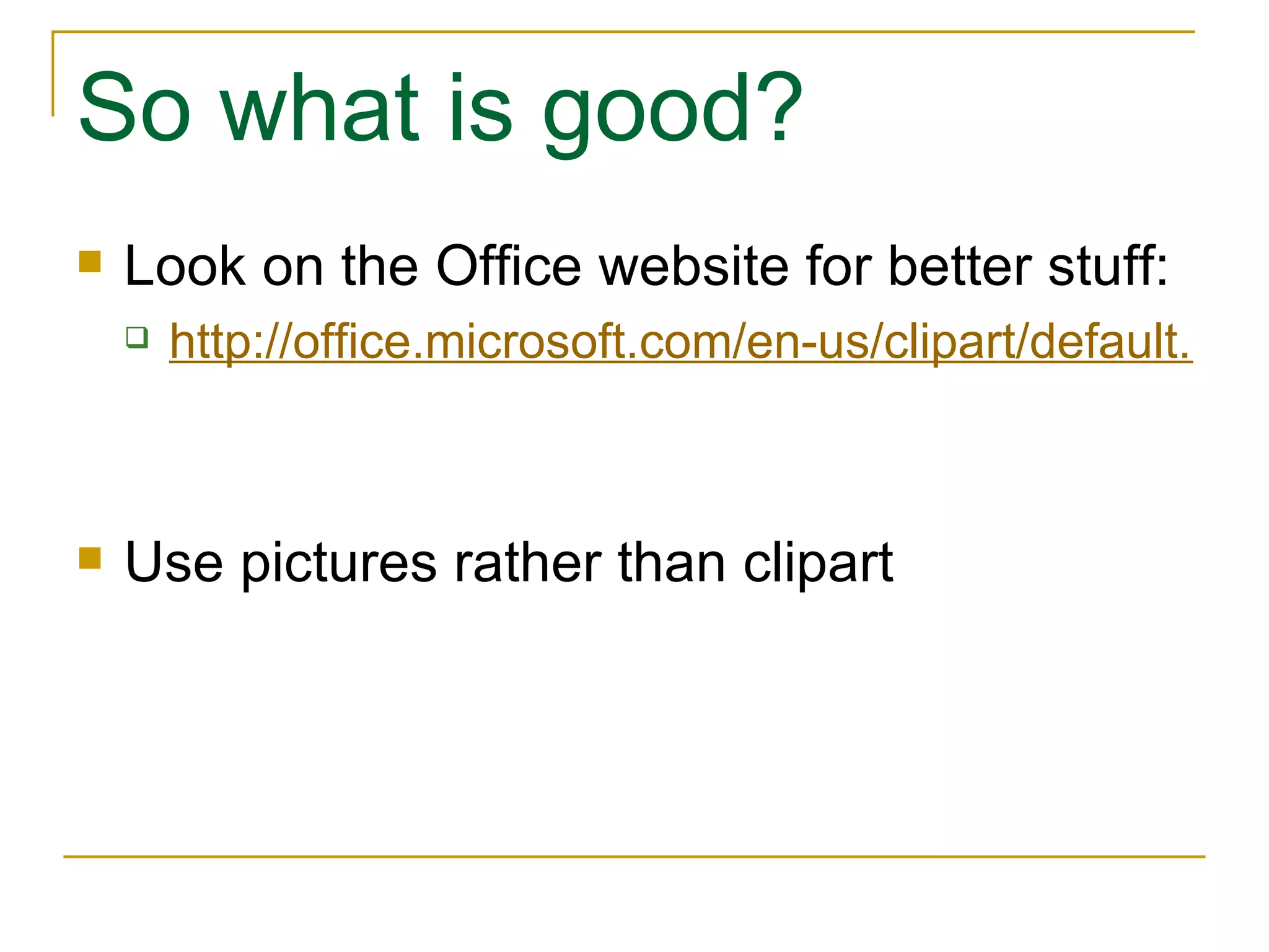 Basic Slide Design | PPT | Computing | Technology & Computing