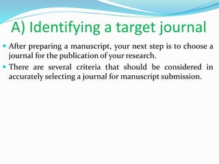 Basics of research paper publishing | PPTX