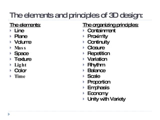 Basics Of 3 Dimensional Design | PPT