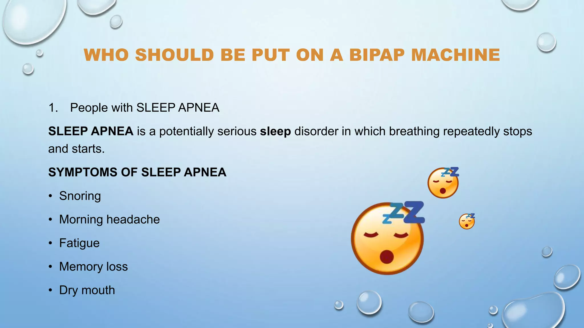 Basics of a BiPAP/BPAP machine | PPTX