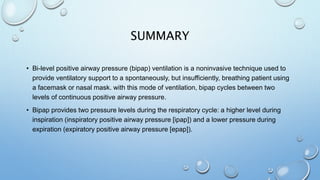 Basics of a BiPAP/BPAP machine | PPTX