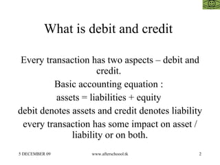 Basics Of Accounting & Book Keeping | ODP