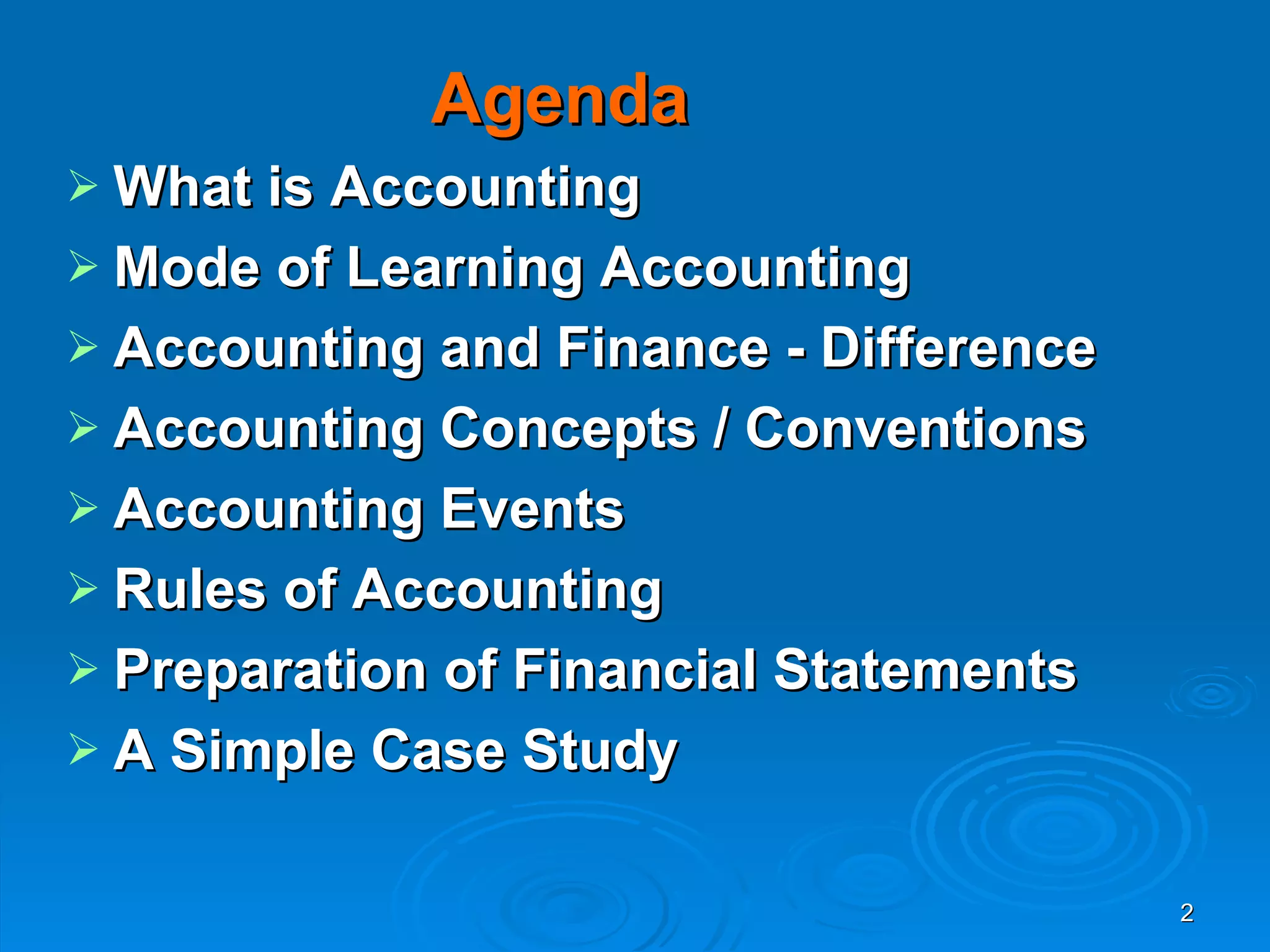 Basics of accounting | PPS