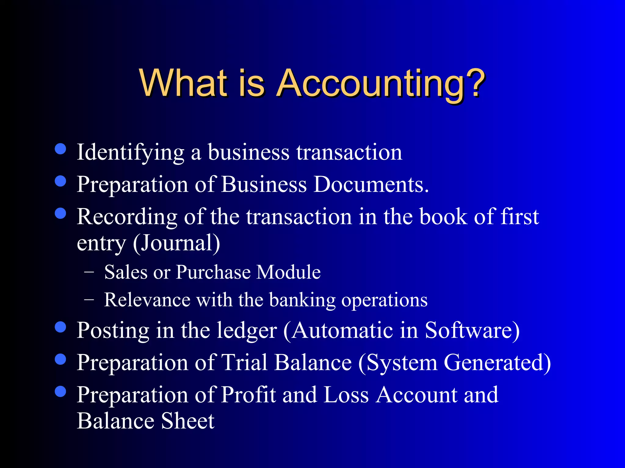 Basics of accounts | PPT