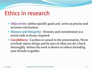 Basics of acedmic research | PDF