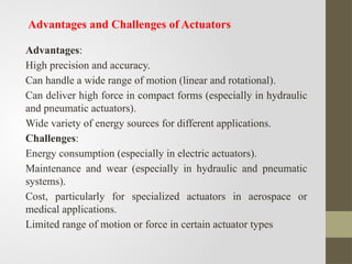 Basics of Actuation System - Examples and Applications | PPTX ...