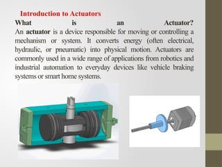 Basics of Actuation System - Examples and Applications | PPT