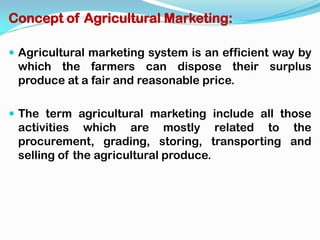 Basics of Agril. Marketing | PPT