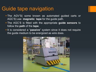 Basics of AGVs (Automated guided vehicles) | PPTX