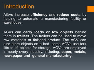 Basics of AGVs (Automated guided vehicles) | PPTX
