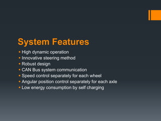 Basics of AGVs (Automated guided vehicles) | PPTX