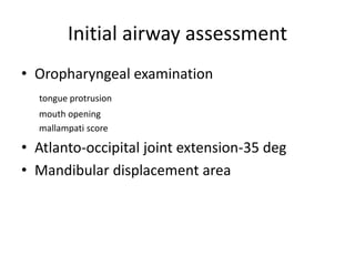 Basics of airway management april 2018 | PPT