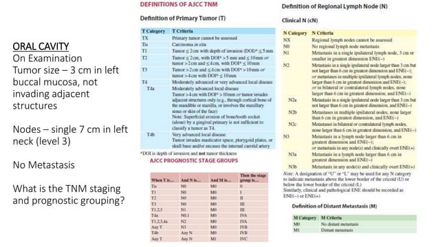 Basics of ajcc tnm staging of cancer 8th edition | PPTX