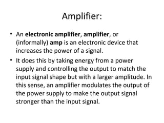 Basics of amplifier | PPT