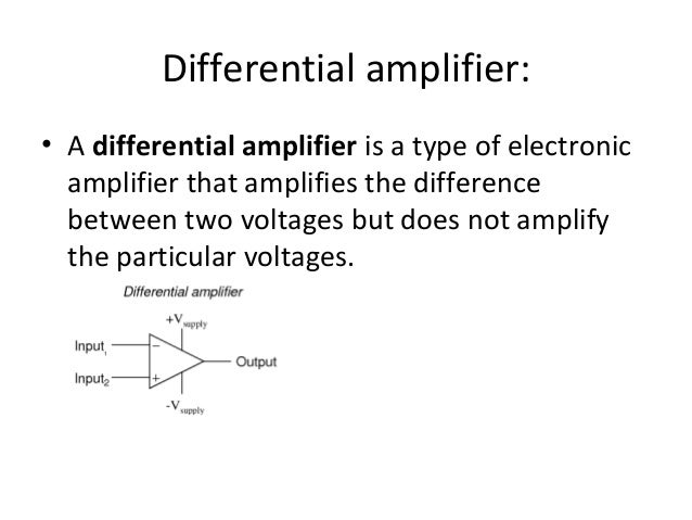 Basics of amplifier