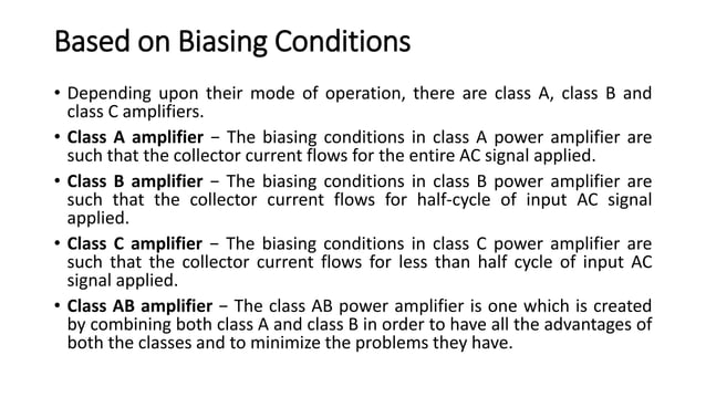 Basics of amplifier.ppt | Digital Audio | Computer Software and Applications