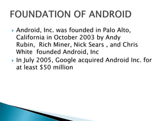 Basics of android | PPT
