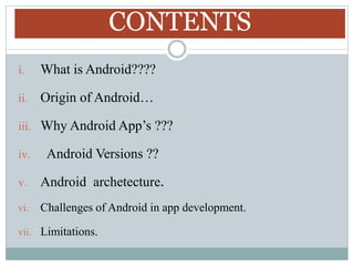 Basics of Android Part-1 | PPT