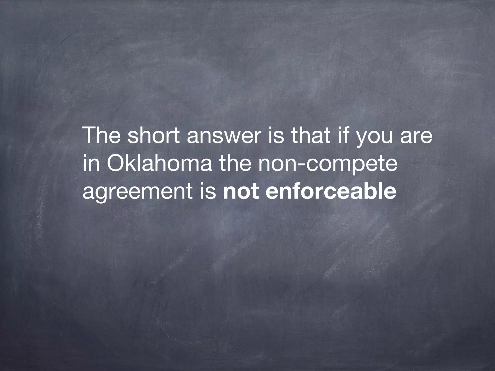 Basics of a non compete agreement | PPT