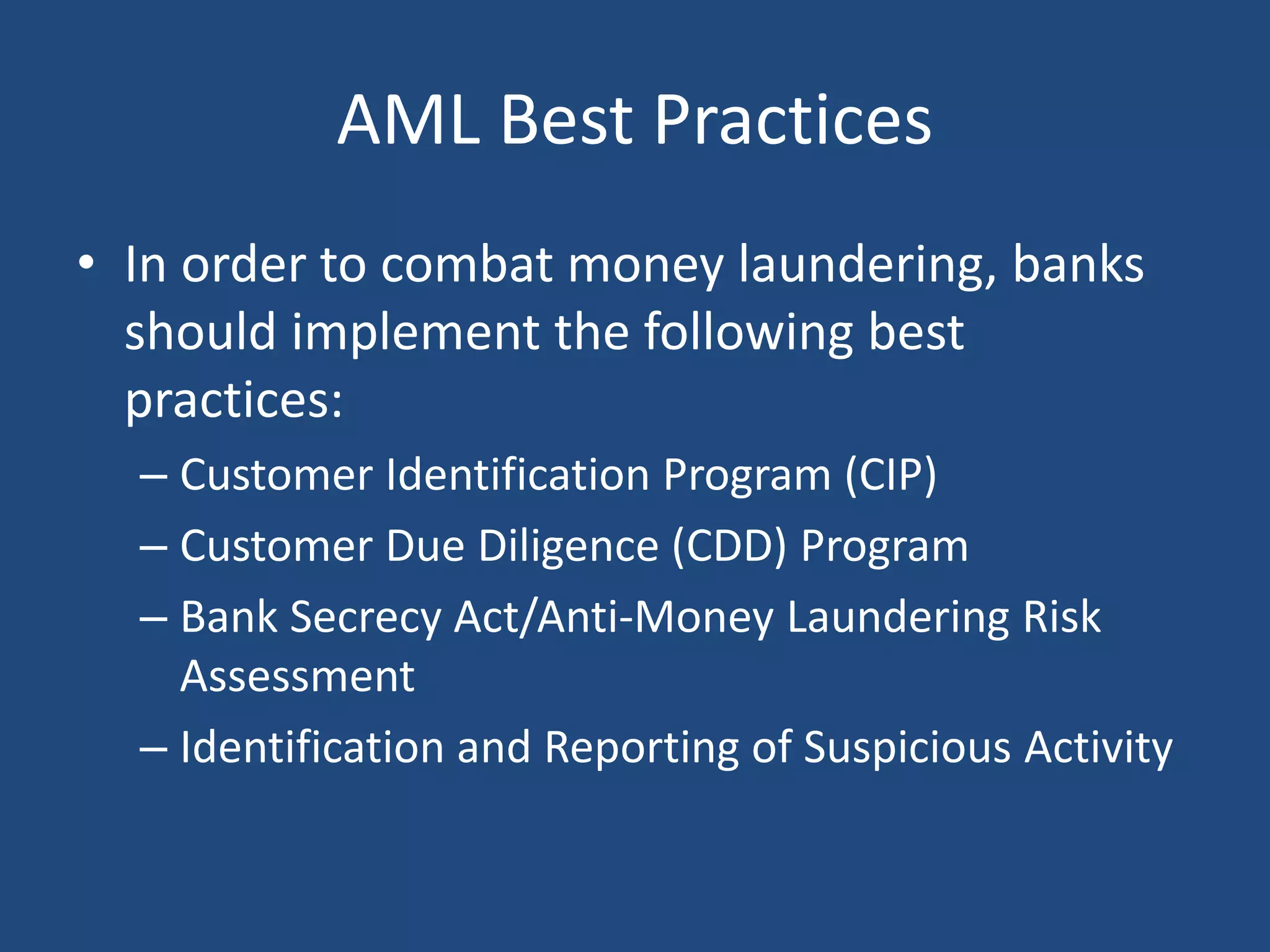 Basics of Anti-Money Laundering : A Really Quick Primer | PPTX