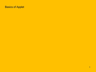 Basics of applets.53
