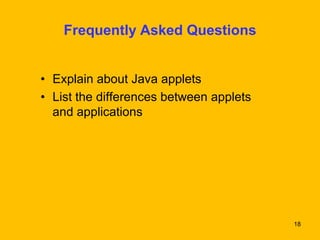 Basics of applets.53