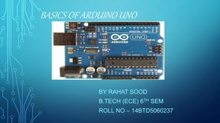Basics of arduino uno | PPT
