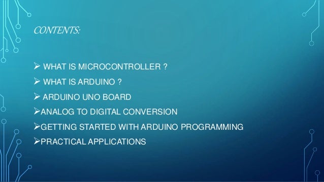 Basics of arduino uno