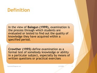 Basics of Assessment | PPT