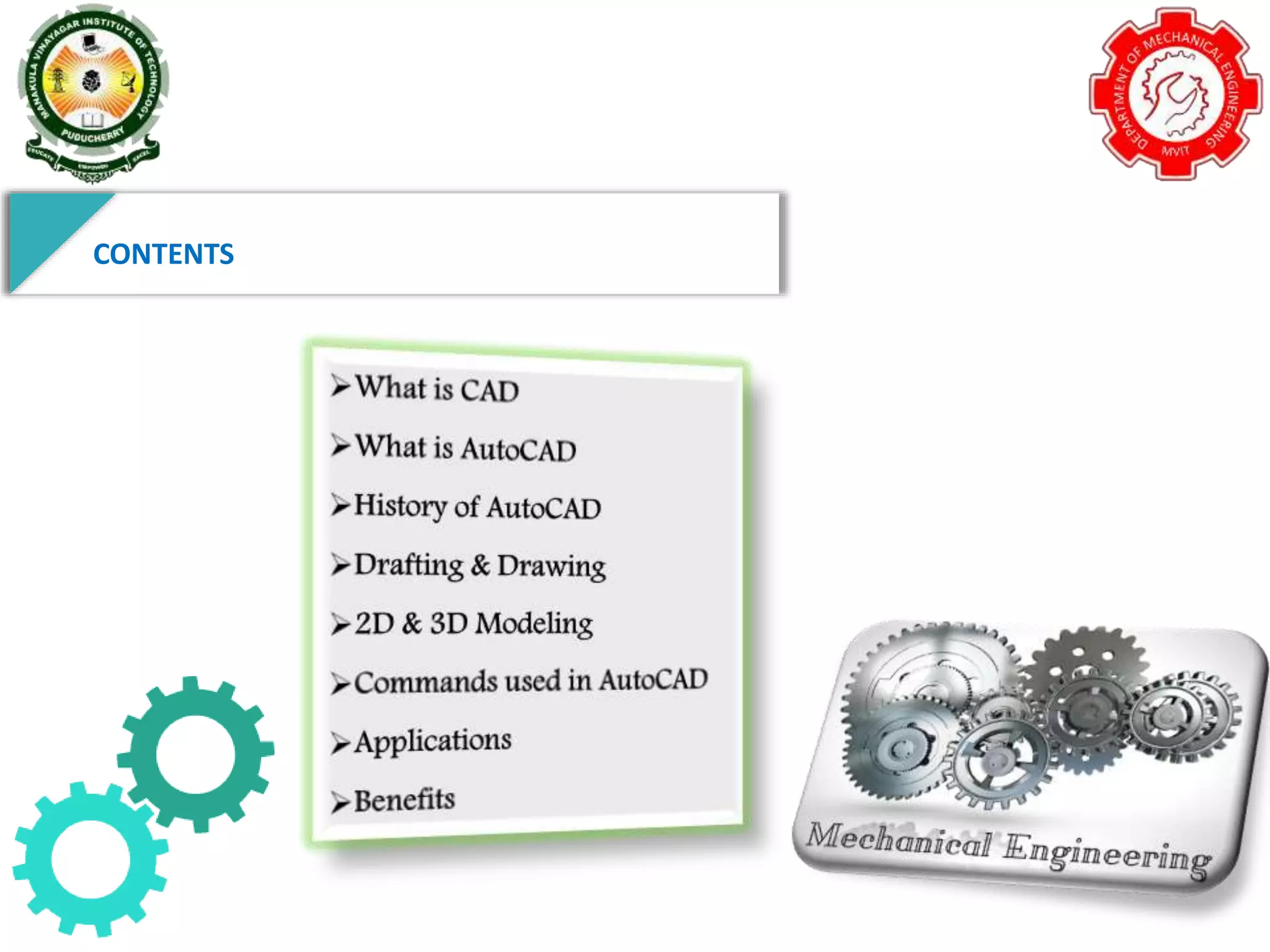 Basics of AutoCAD Design | PPT