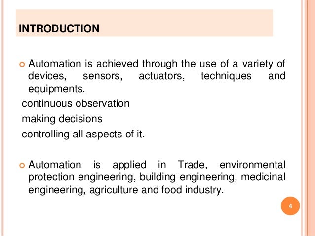 Basics of automation
