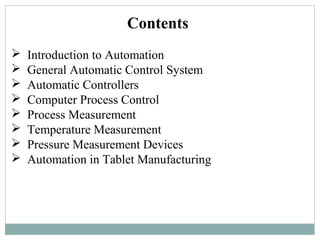 Basics of Automation in Solid Dosage Form Production (Formulation & Developement M.Pharm Sem II ...