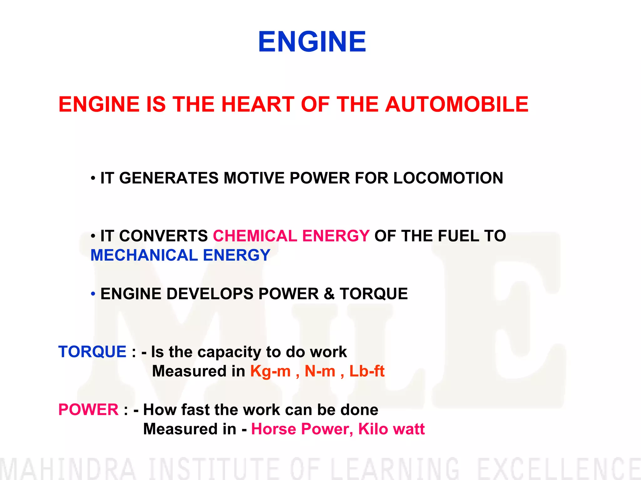 Basics Of Automobile | PDF