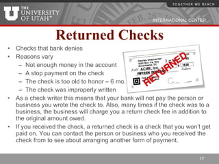 Basics of Banking in the U.S. | PPT