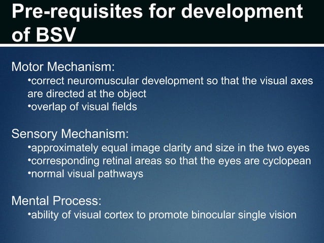Basics of binocular vision | PPT