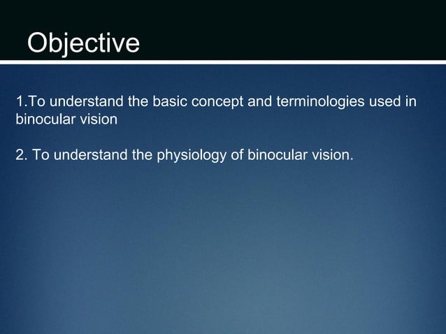 Basics of binocular vision | PPT