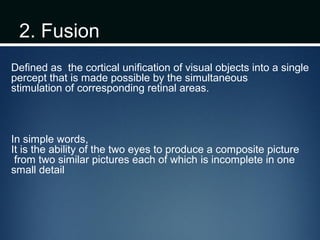 Basics of binocular vision | PPT