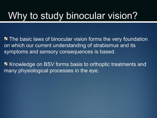 Basics of binocular vision | PPT