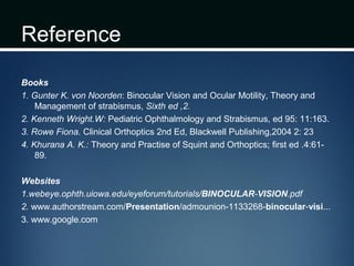 Basics of binocular vision | PPT