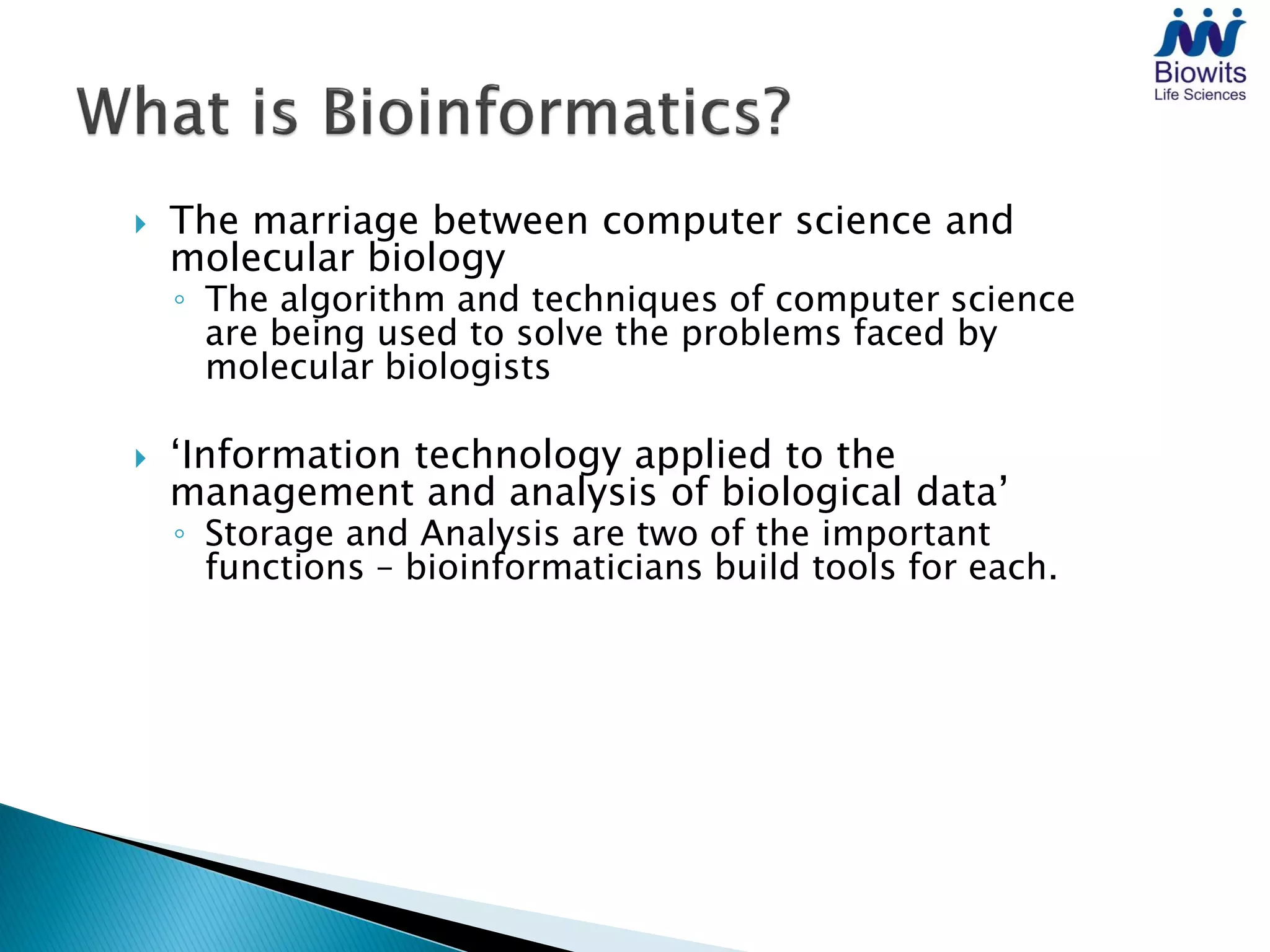 Basics Of Bioinformatics Ppt