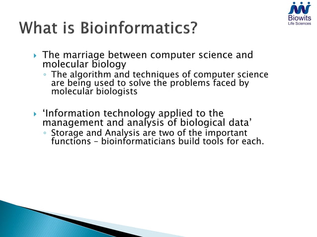 Basics of bioinformatics | PDF | Genetics | Science