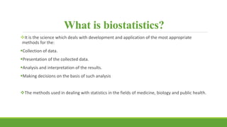 Basics of biostatistic | PPTX