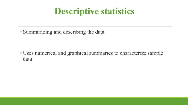 Basics of biostatistic | PPTX | Science