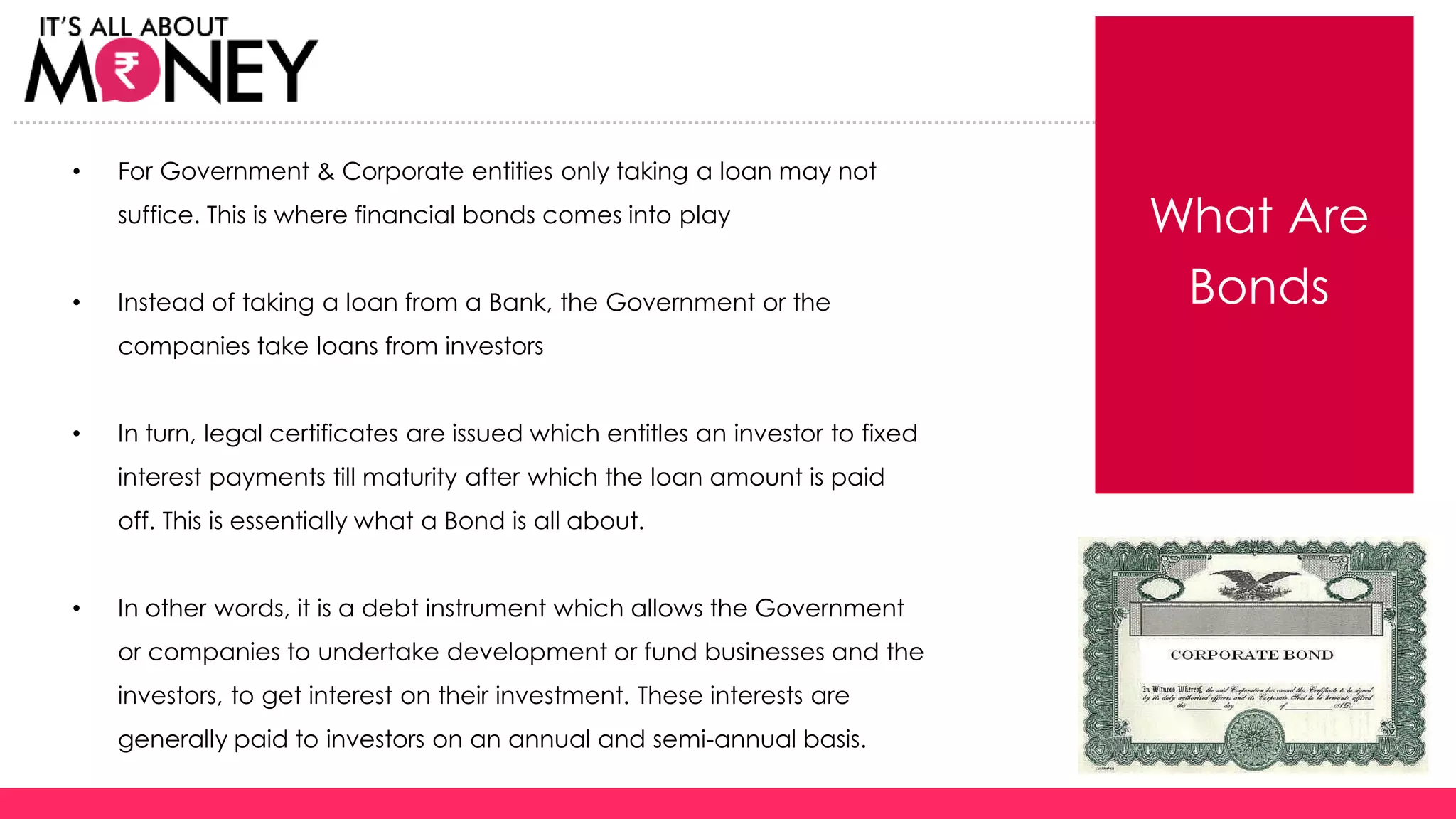 What are Bonds & It’s Different Types | PPT