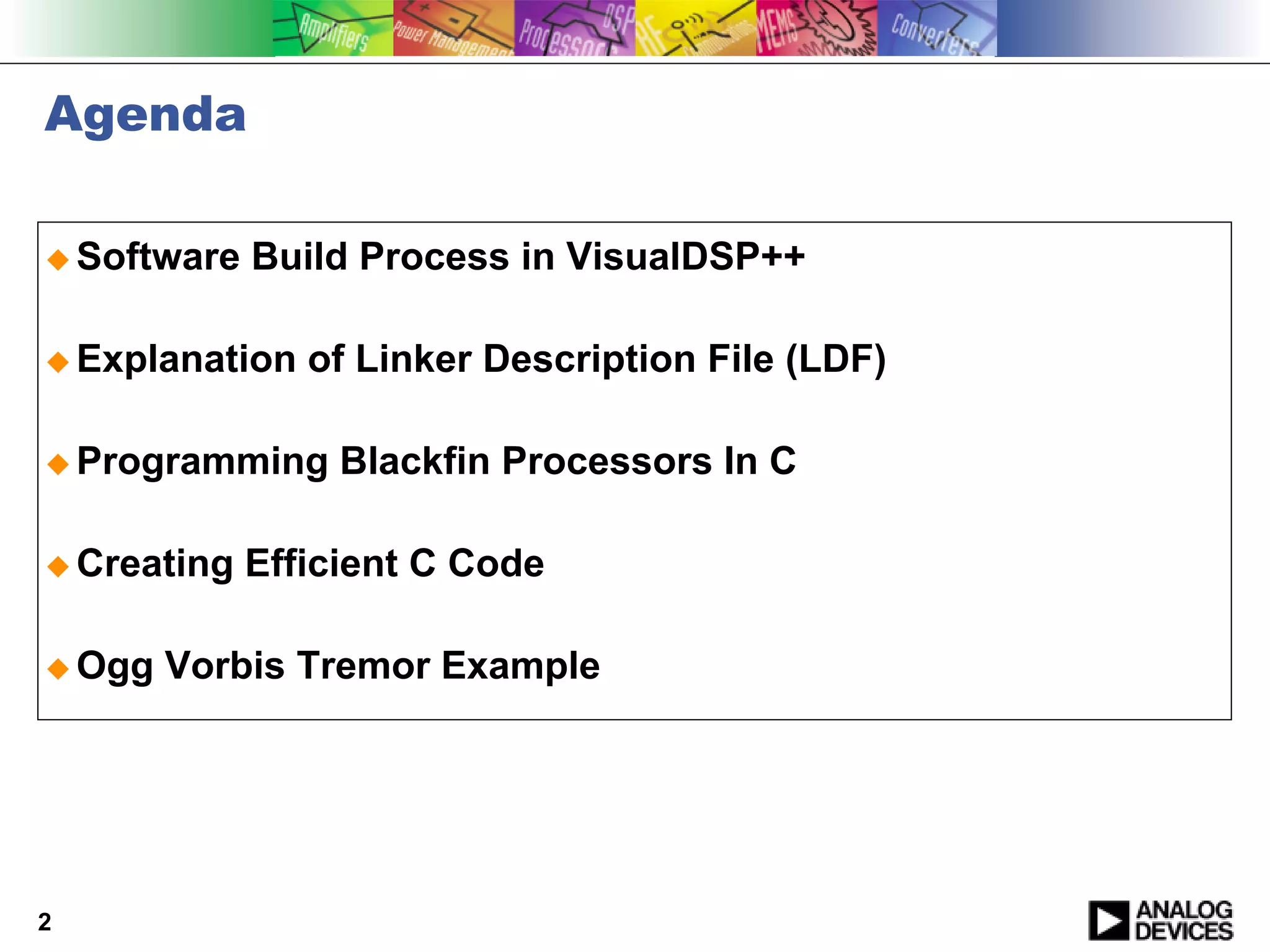 Basics of building a blackfin application | PPT