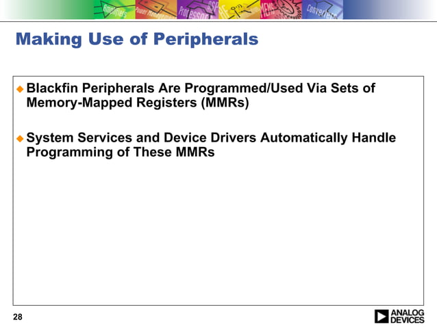 Basics of building a blackfin application | PPT