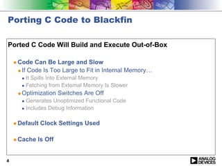Basics of building a blackfin application | PPT