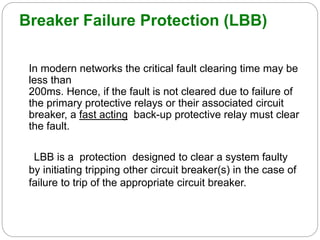basics of busbar and lbb protection | PPTX