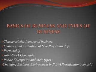 Basics of business | PPTX | Business Accounting & Finance | Business