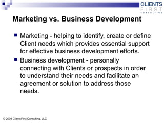 Basics of Business Development | PPT